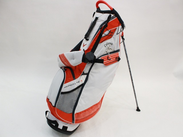 2018 US Hyper-Lite 3 Stand Bag WH/OR/TI キャロウェイ(Callaway) キャディバッグ(CADDY ...